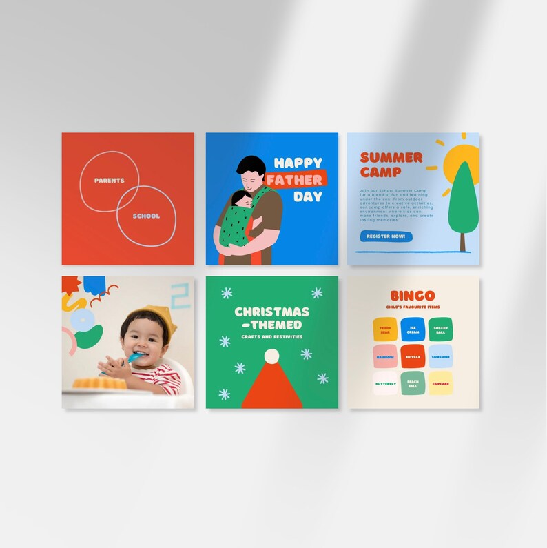 Canva Instagram Template for Early Education School (teacher, Pre ...