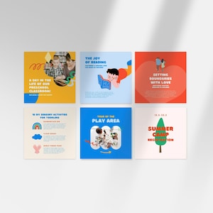 Canva Instagram Template for Early Education School (teacher, Pre ...