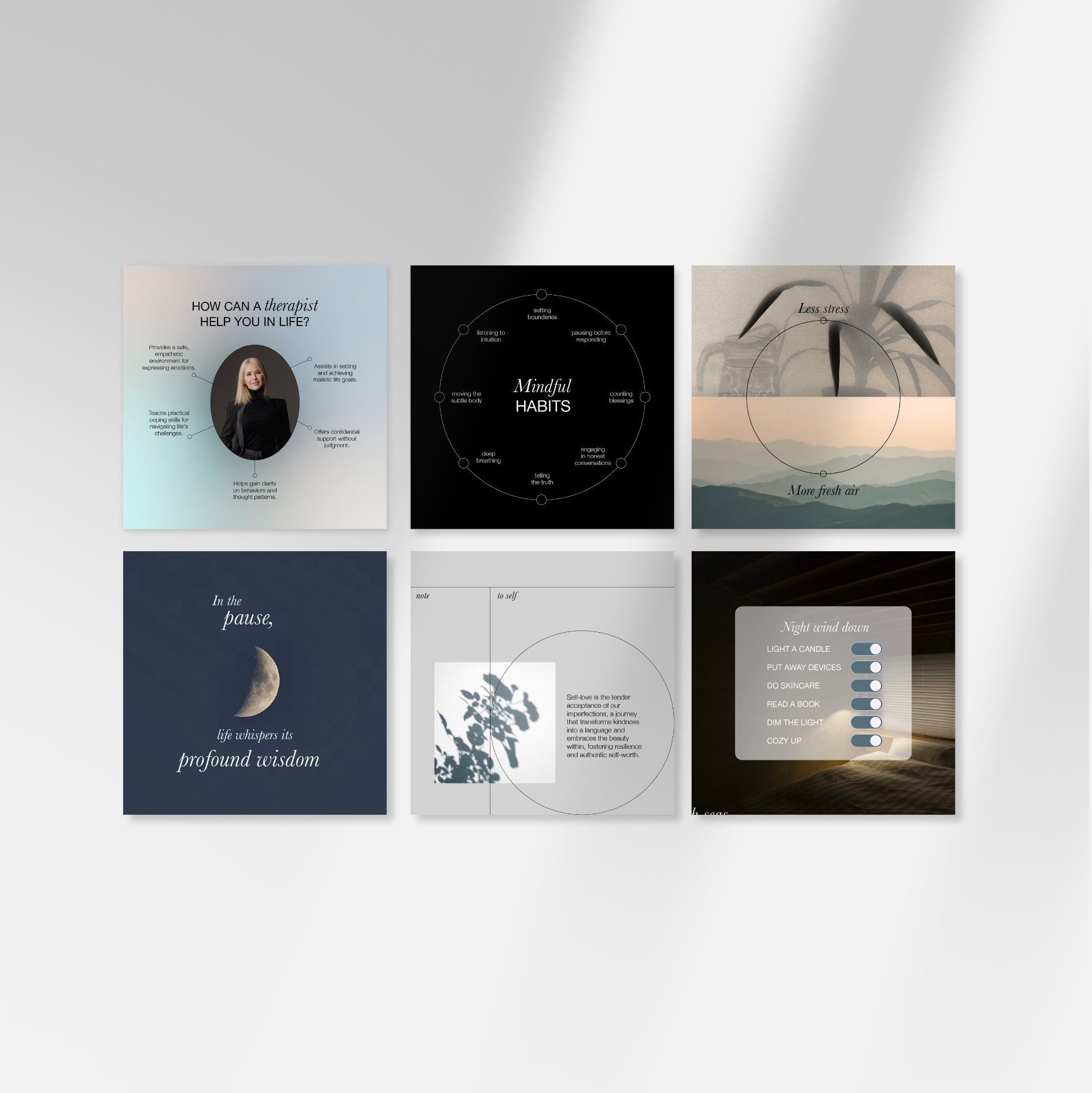 Wellbeing Coach Aesthetic Social Media Template, Health Coach, Life ...