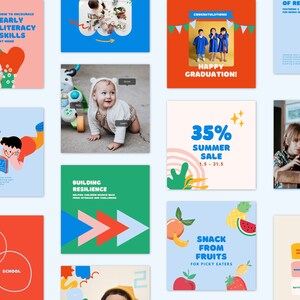 Canva Instagram Template for Early Education School (teacher, Pre ...
