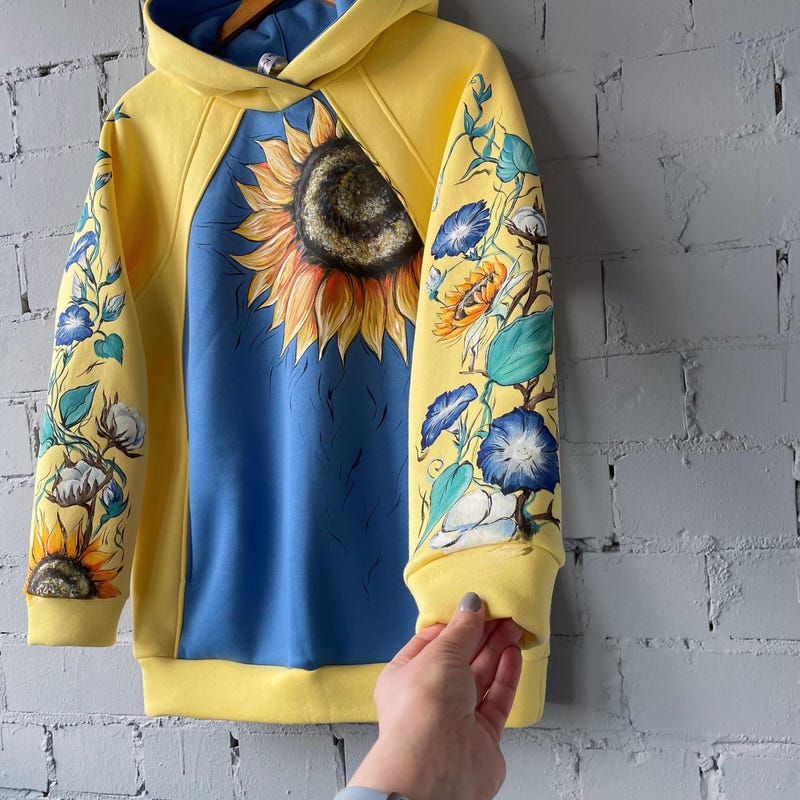 Hand Painted Hoodie - Etsy