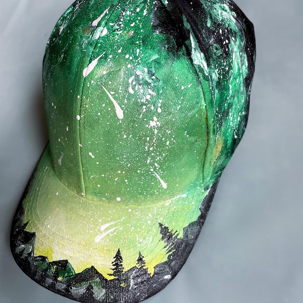 Hand Painted Hat - Etsy