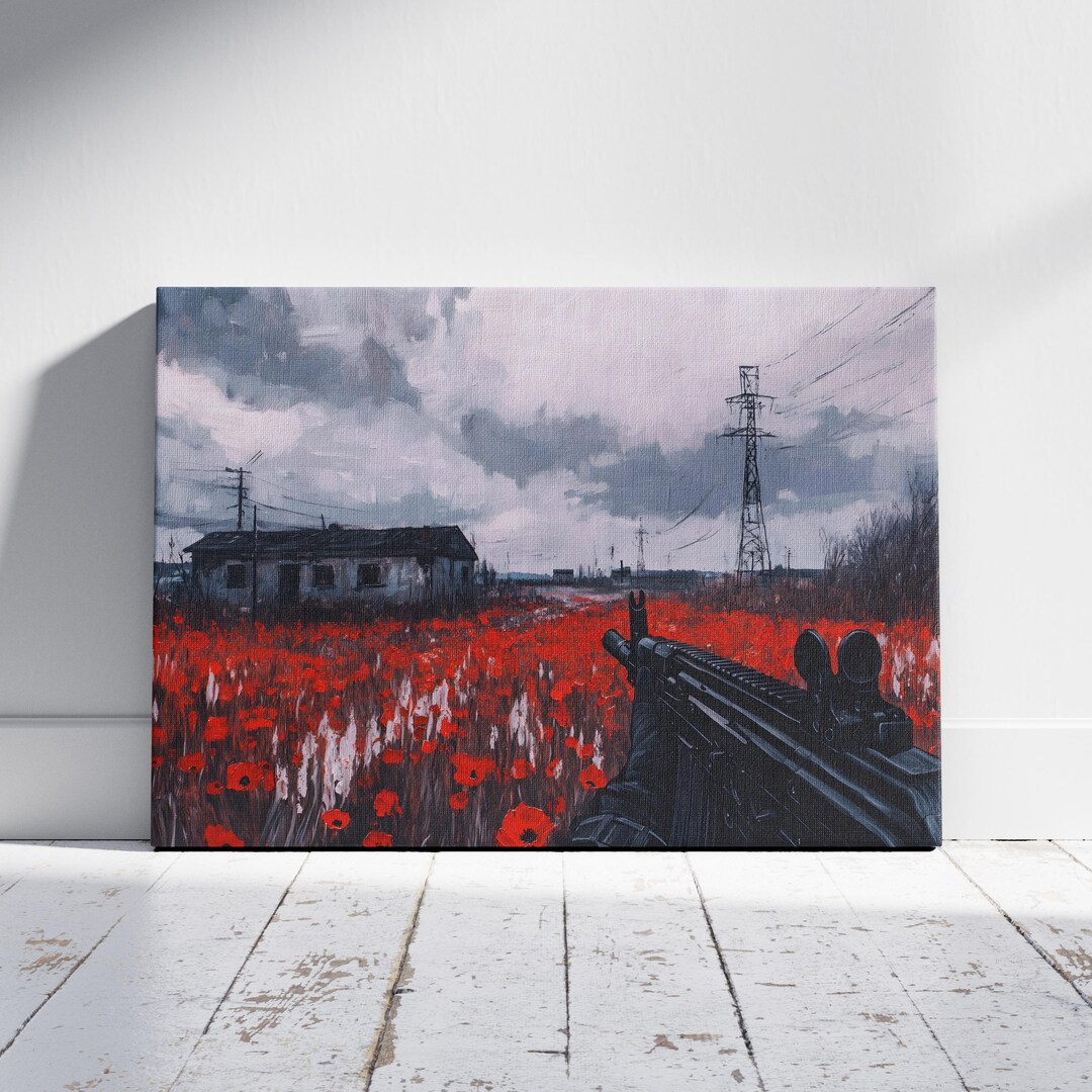 Chernobyl Red Poppies Canvas Art – Stalker Game Fan Artwork - Etsy