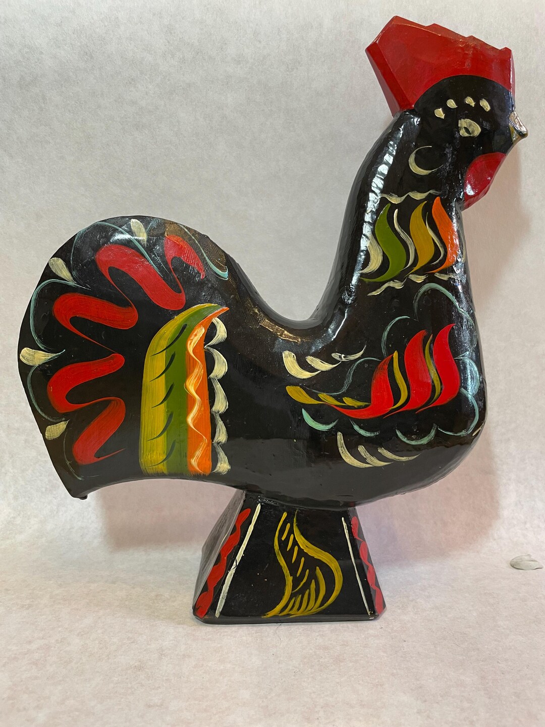 Vintage Swedish Dala Rooster-hand-made and Hand-painted - Etsy