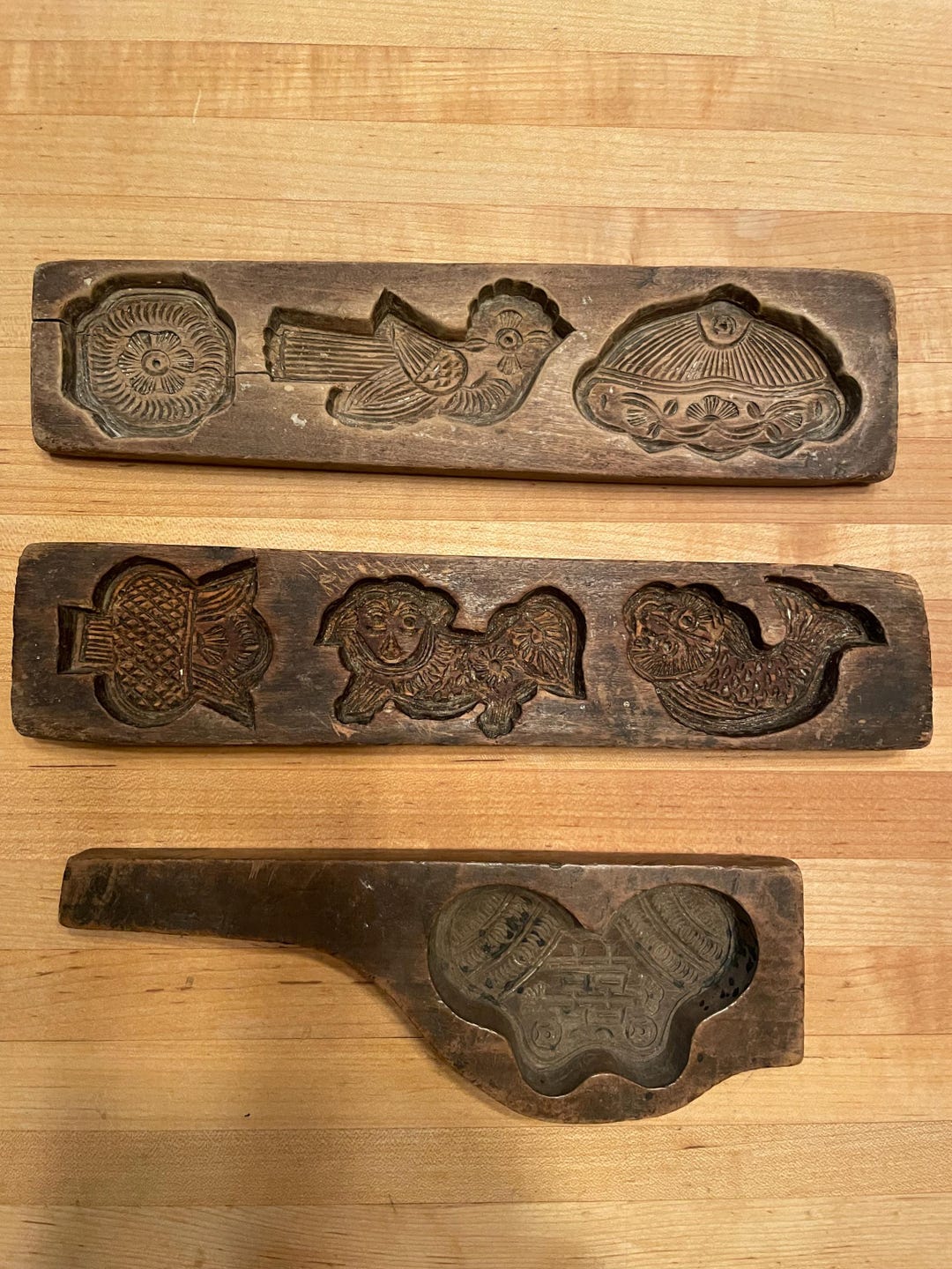 Set of 3--antique Cookie Molds-new England-maybe Dutch - Etsy