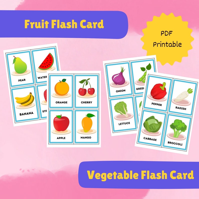 Printable Learning Flash Cards: Alphabet, Numbers, Colors (digital ...