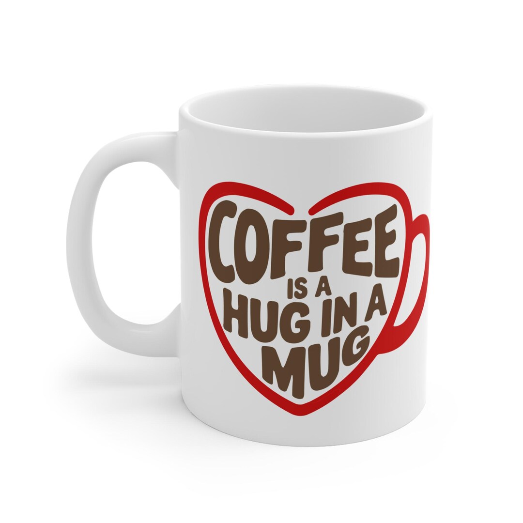 Heart-shaped Coffee Mug, Coffee Lover Gift, Caffeine Enthusiast Present ...