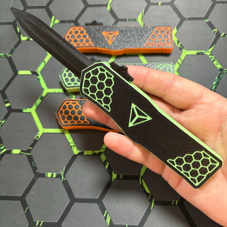 Tactical Fidget Toy OTF Trainer Knife - Etsy