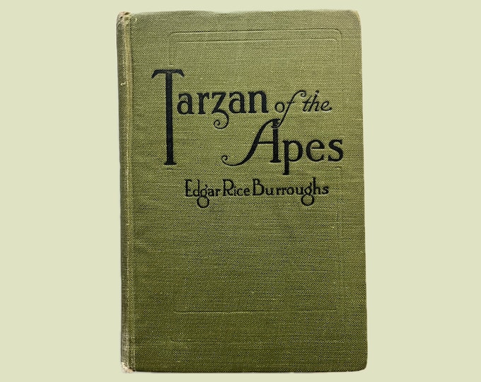 Tarzan of the Apes, Edgar Rice Burroughs Rare Early 1915 Reprint ...