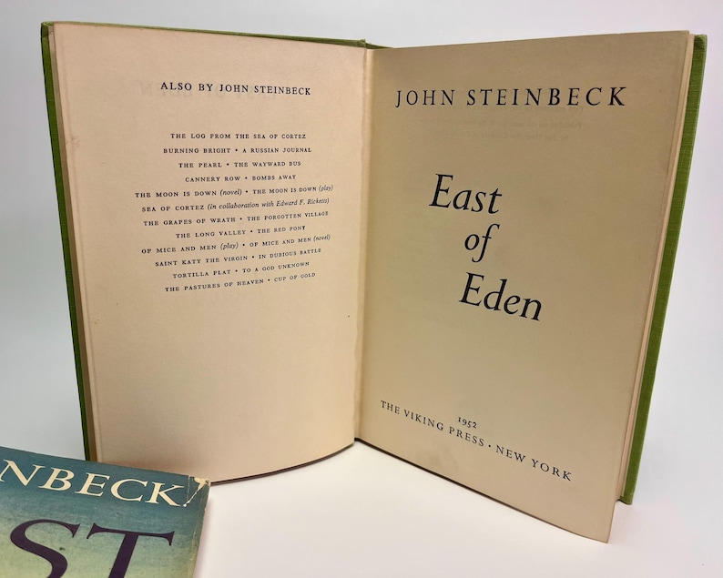 East of Eden, John Steinbeck - First Edition, 1st Printing - Etsy