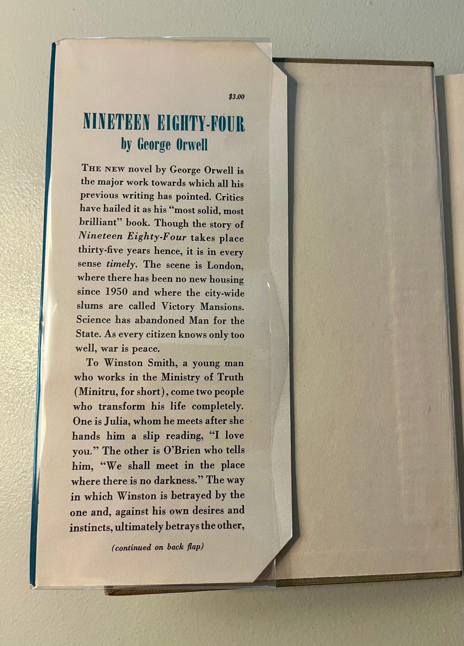 Nineteen Eighty-four 1984, George Orwell First American Edition, 1949 ...