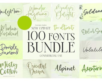 The Ultimate 55 Crafting Font Bundle - Etsy