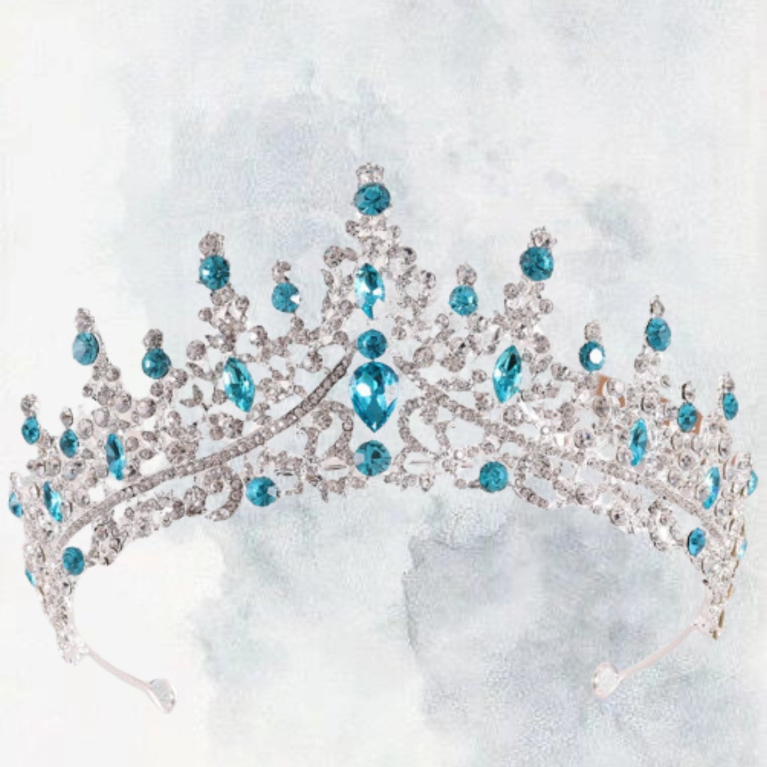 Princess Tiara, Bridgerton Tiara, Bridal Tiara, Queen Tiara, Rhinestone ...