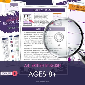 It's a Girl Gender Reveal Escape Room: Halloween Puzzle (printable) - Etsy