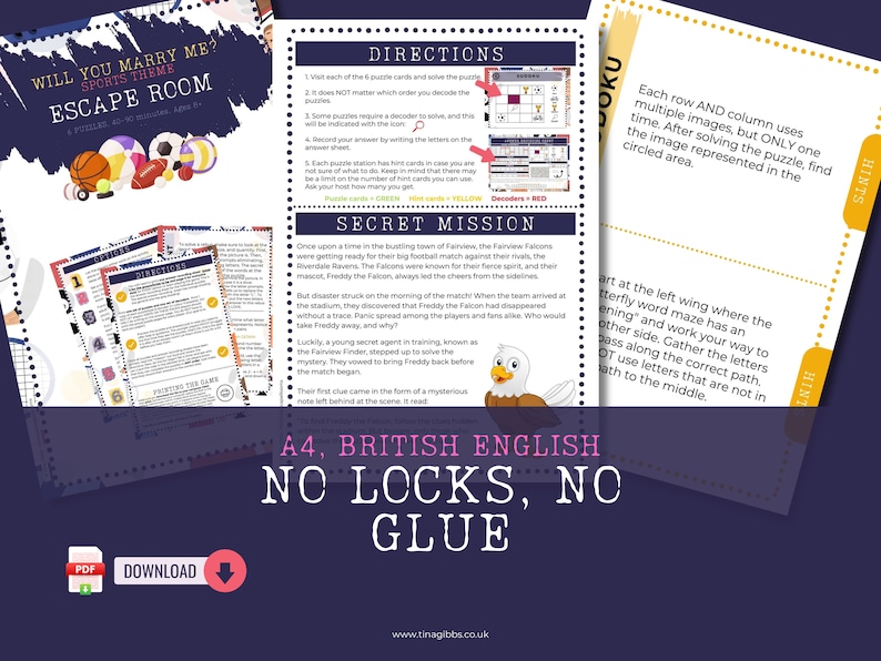 Will You Marry Me? - 6-puzzle Print and Go Escape Room to Propose to ...