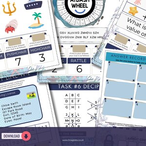 It's a Girl Gender Reveal Escape Room: Ocean Theme (printable) - Etsy