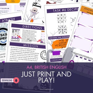 It's a Girl Gender Reveal Escape Room: Halloween Puzzle (printable) - Etsy