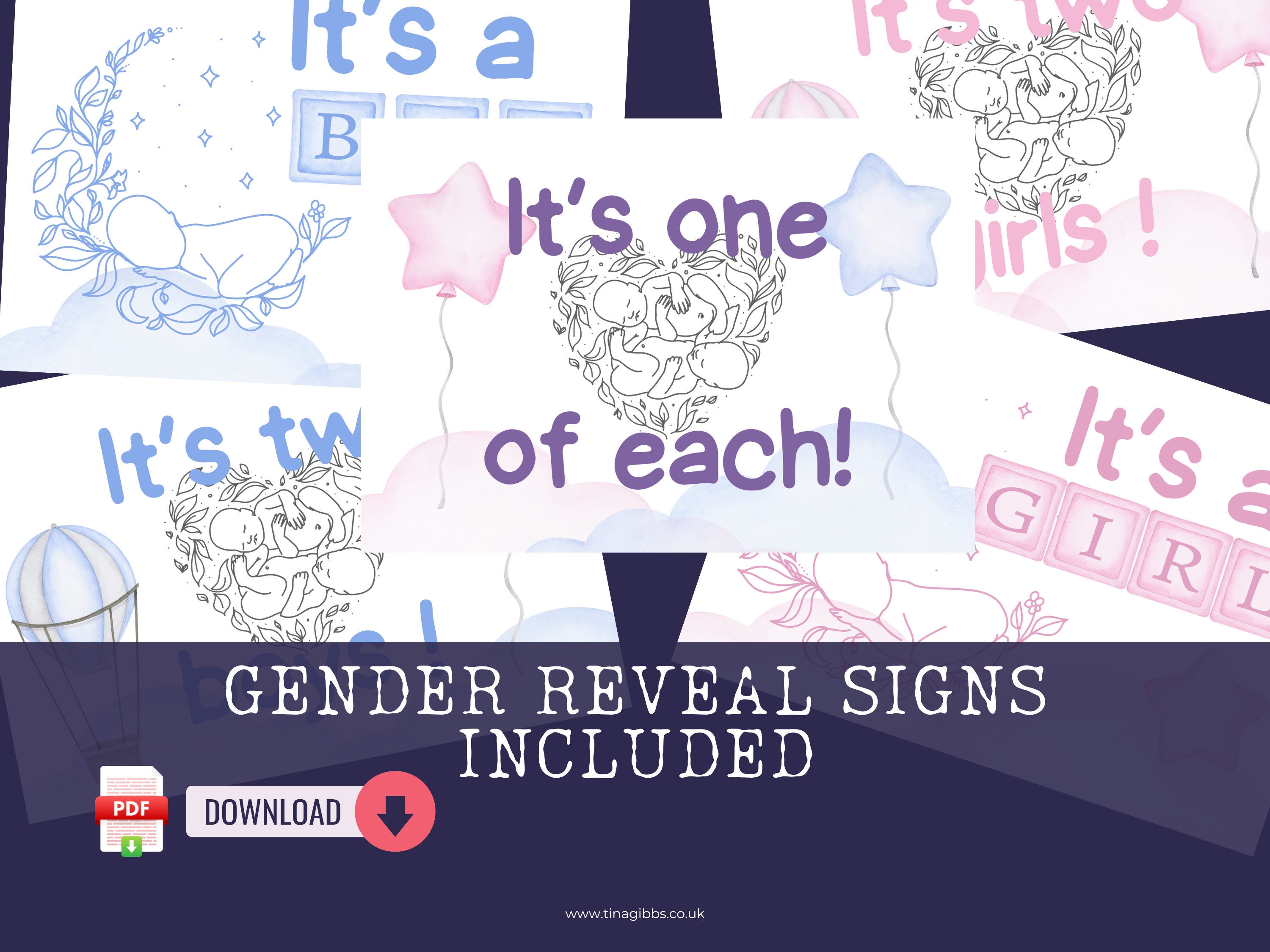 Gender Reveal "it's a Boy" - 12-puzzle Print and Go Escape Room With ...