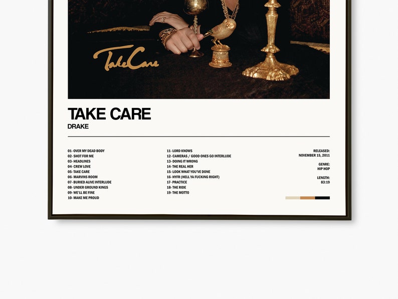 Take Care Print, Drake, Take Care Poster, Take Care Cover, Take Care ...