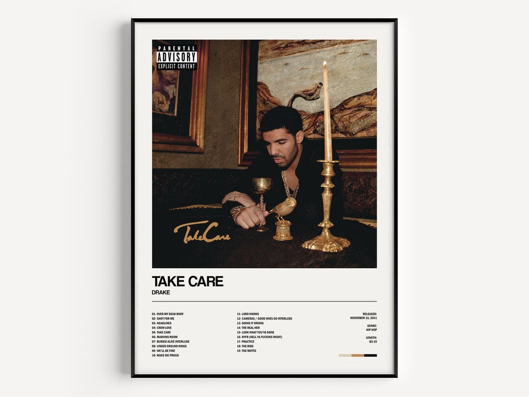 Take Care Print, Drake, Take Care Poster, Take Care Cover, Take Care ...
