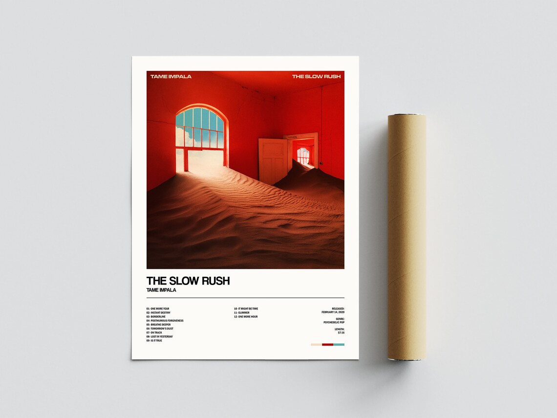 The Slow Rush Print, Tame Impala, the Slow Rush Poster, the Slow Rush ...