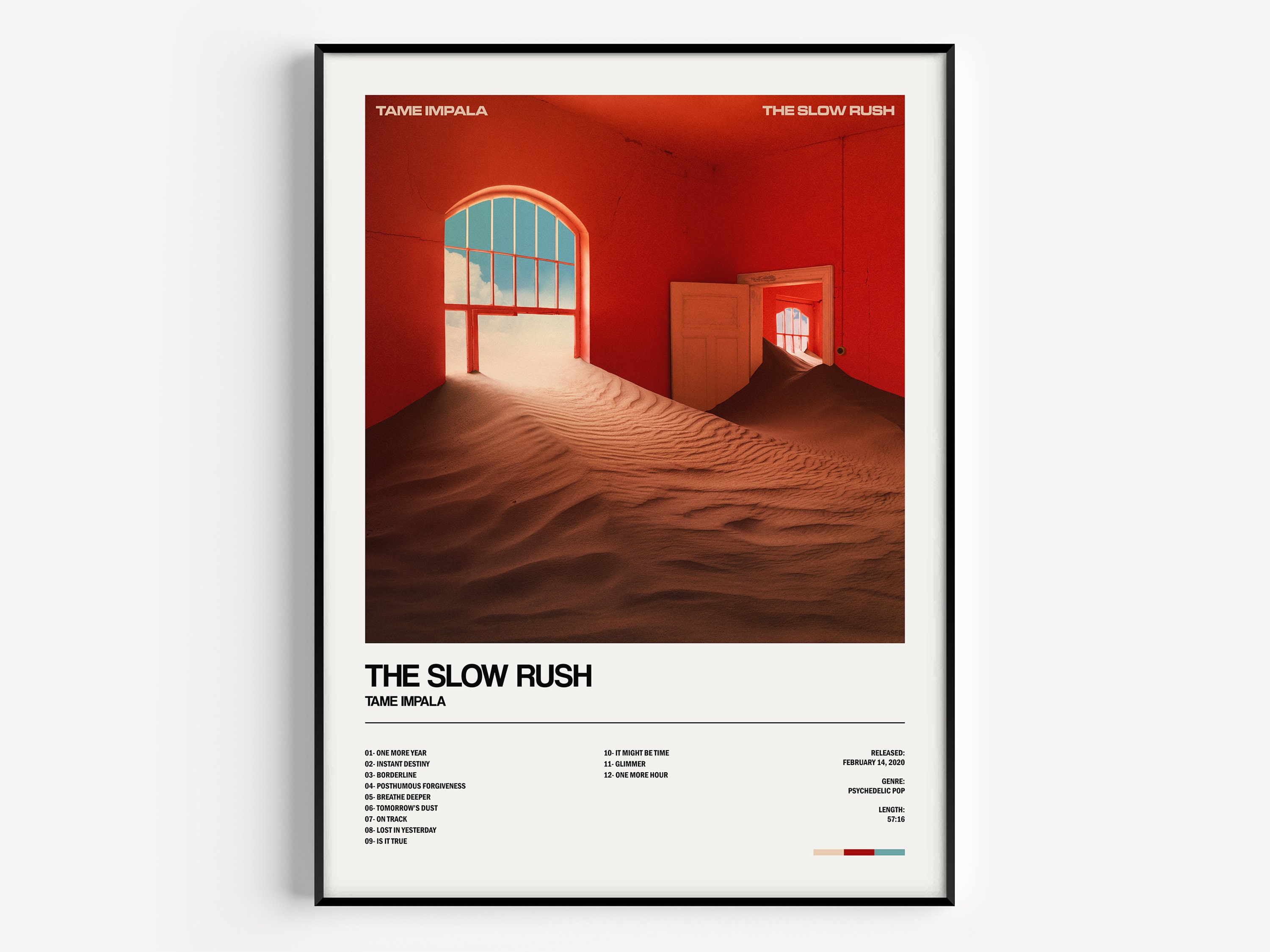 The Slow Rush Print, Tame Impala, the Slow Rush Poster, the Slow Rush ...