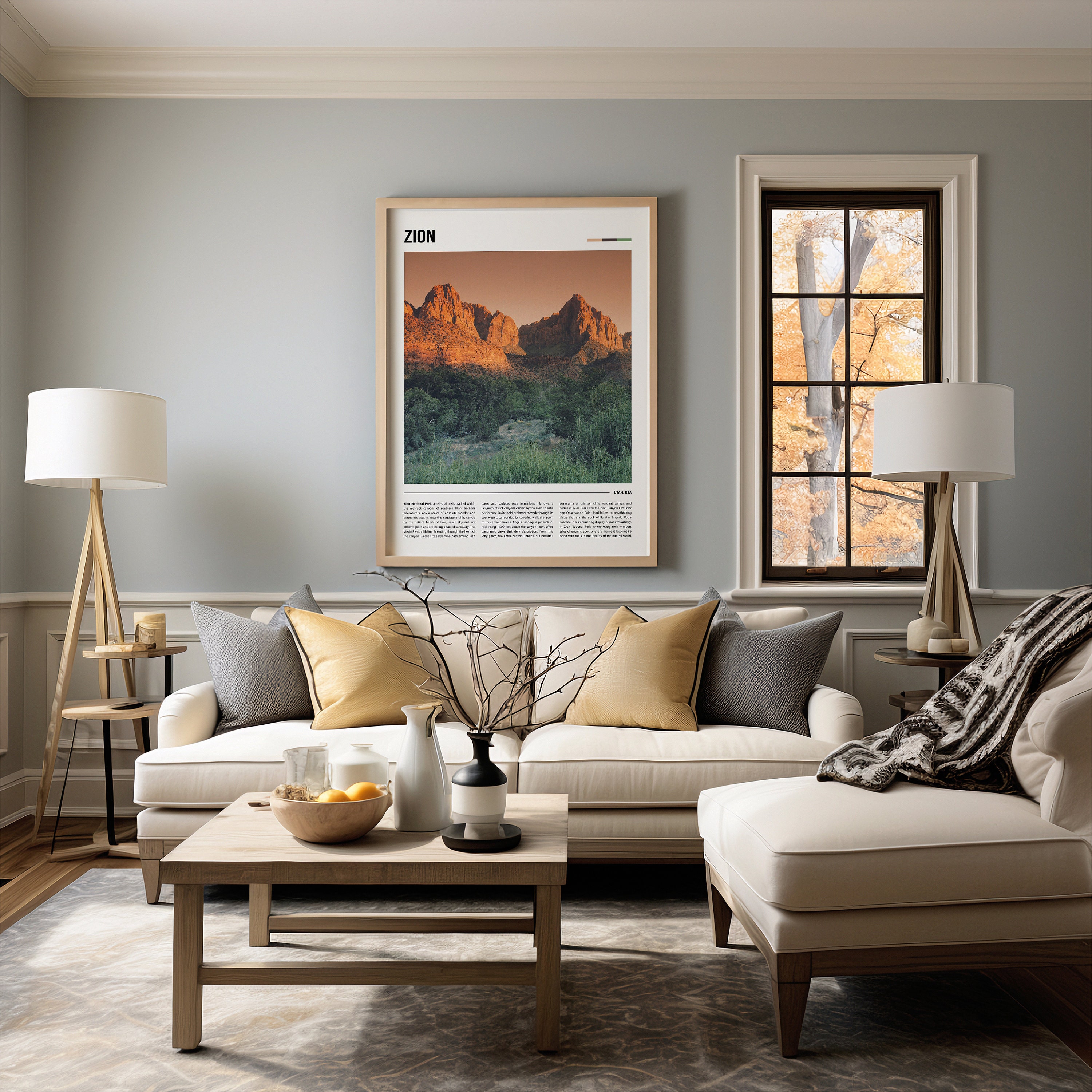 Zion Print, No. 1, Colorful Poster, Zion Poster, Zion Photo, Zion Wall ...