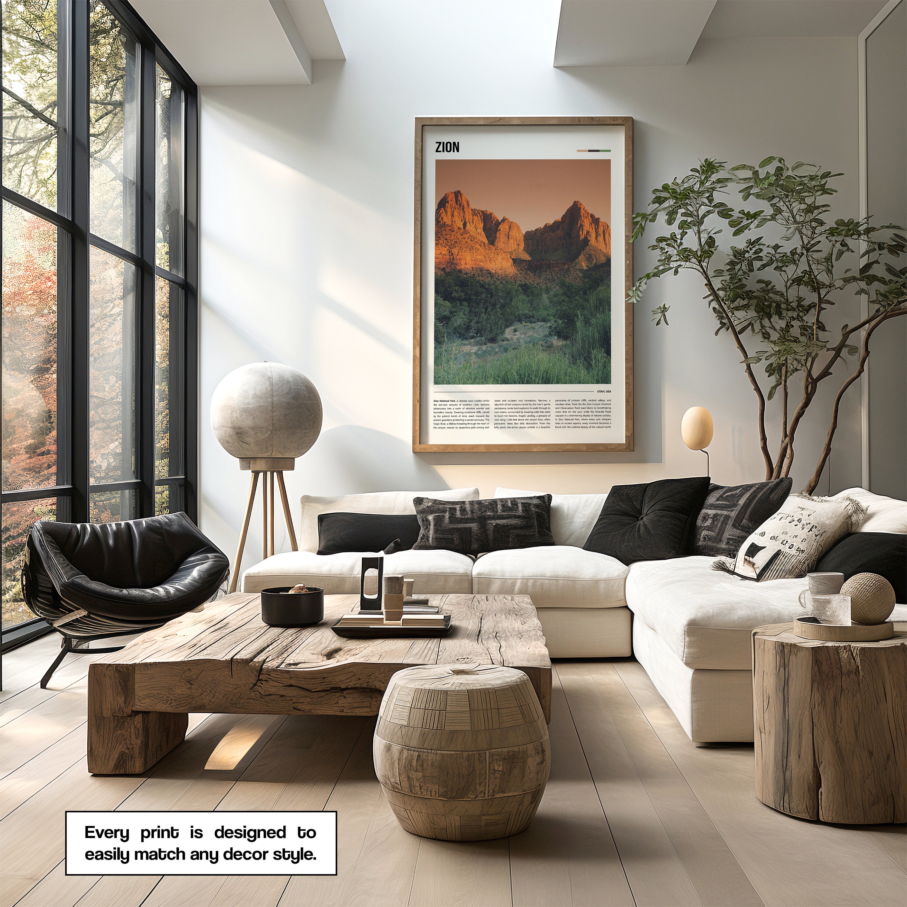 Zion Print, No. 1, Colorful Poster, Zion Poster, Zion Photo, Zion Wall ...