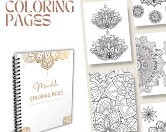 Beautiful Intricate Mandela Coloring Pages - Etsy