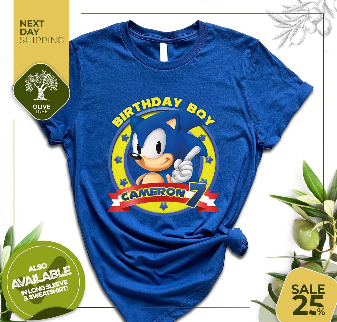 Birthday Shirt | Family Birthday Shirt | Sonic Birthday Shirt| Sonic ...