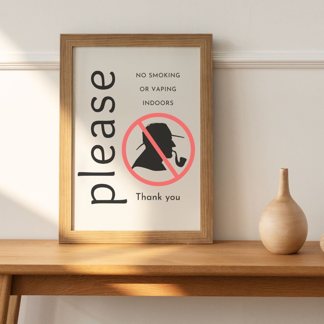 No Smoking Sign, Smoking Sign Svg, Printable, Editable Template ...