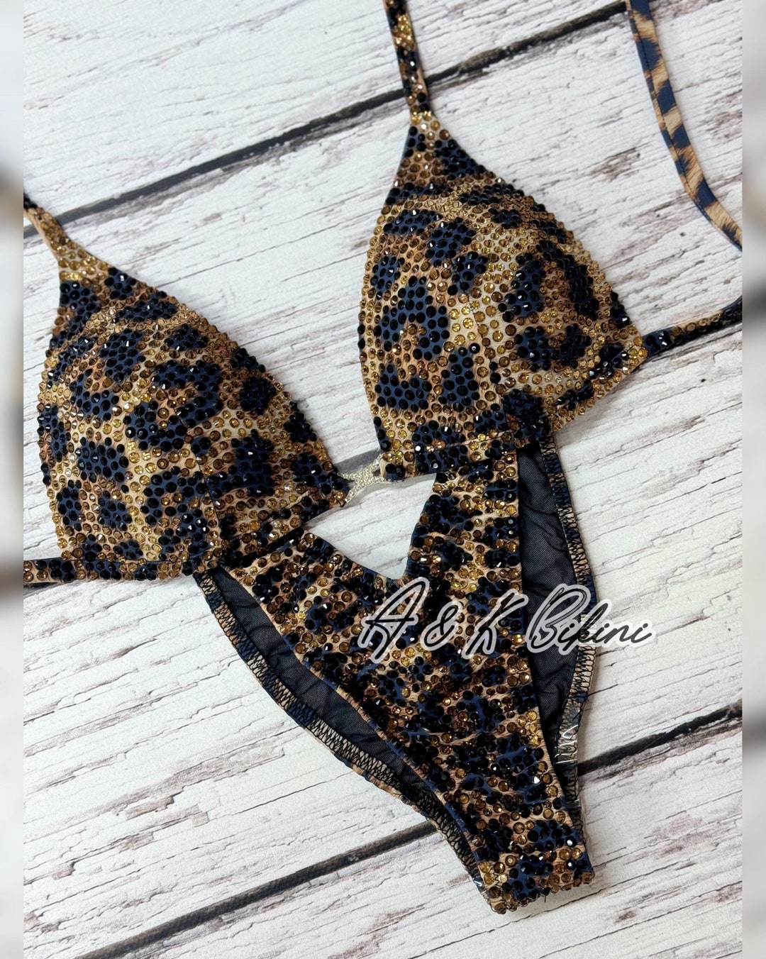 Leopard Bikini Suit, NPC Bikini, Posing Bikini, IFBB Bikini, Wellness ...