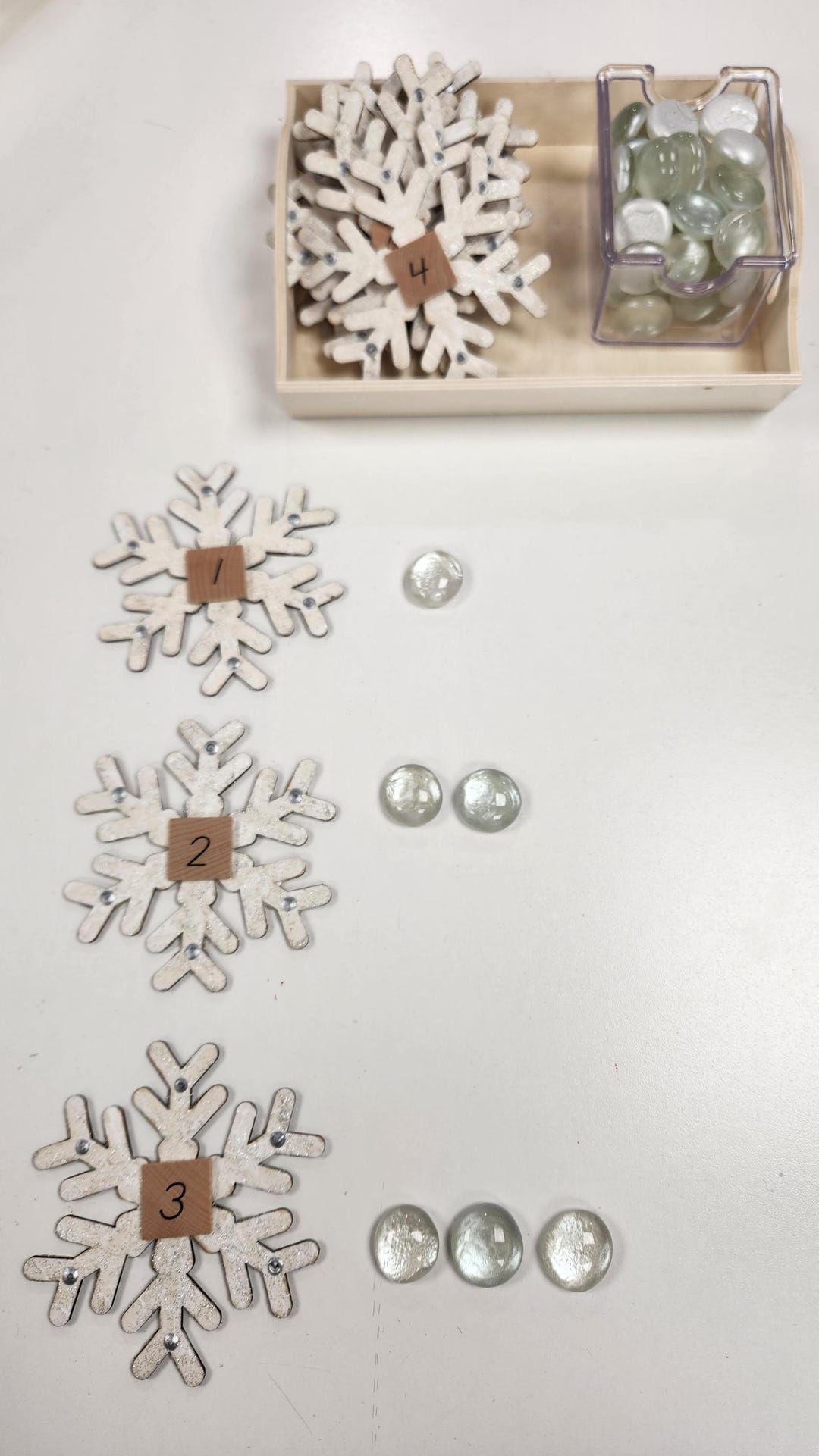 Montessori Math, Counting Activity, One to One Correspondence. Numbers ...