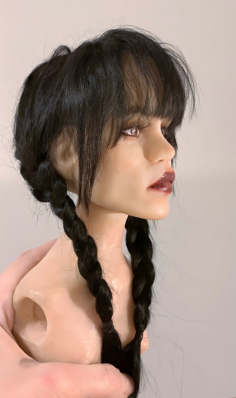 Handmaid Cernit Movable Doll of Wednesday Addams. 75 Cm High. OOAK ...