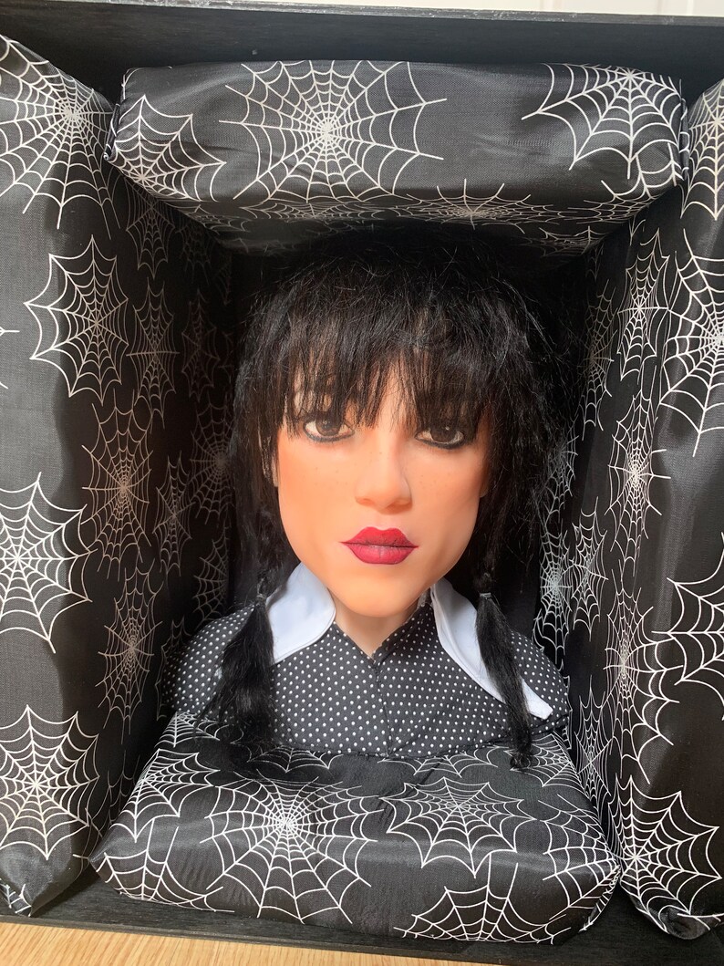 Resin Bust of Wednesday Addams. Designed and 3 D Printed. Wednesday ...