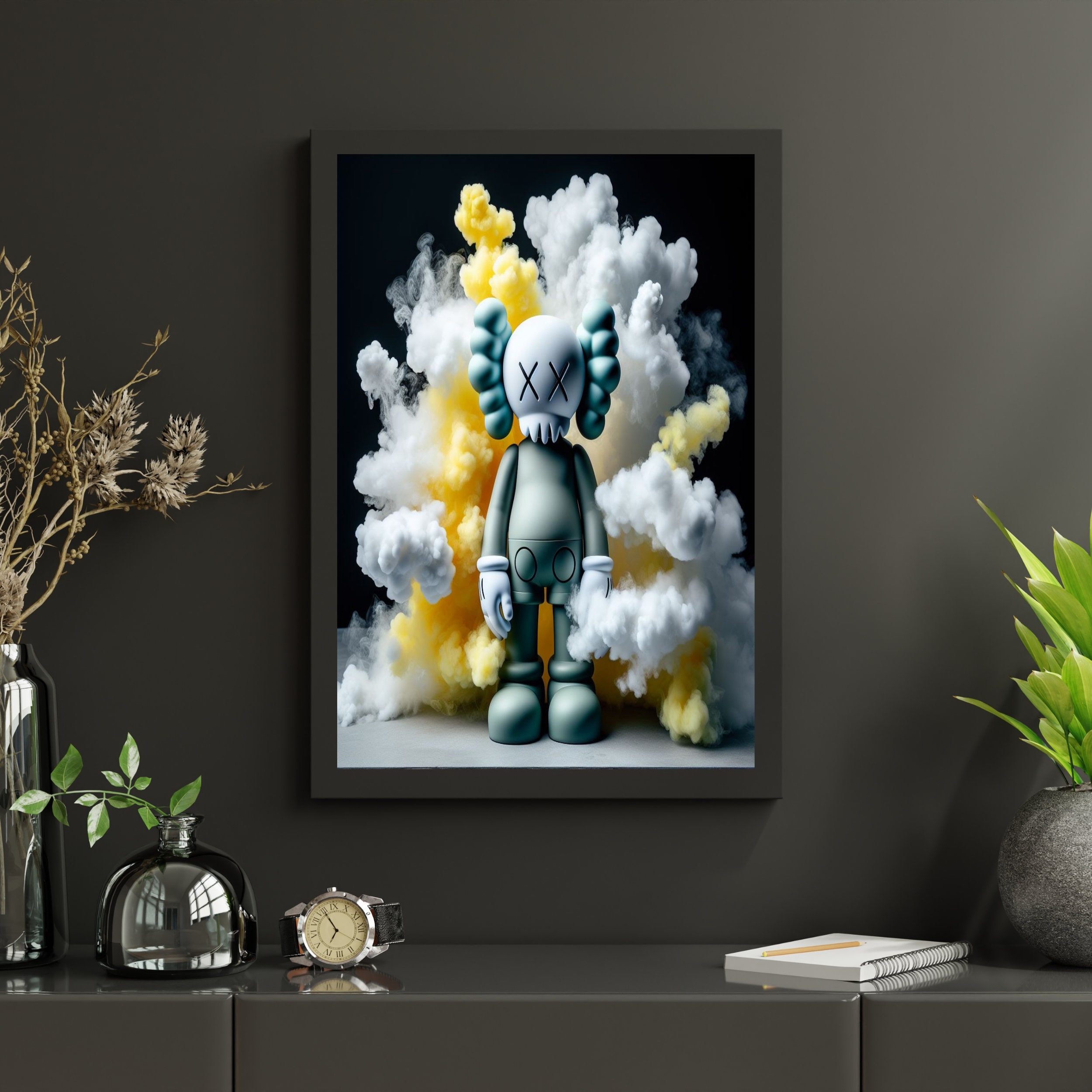 Kaws Poster, Hypebeast Toys Set of 3, Printable Graffiti Poster, Kaws ...