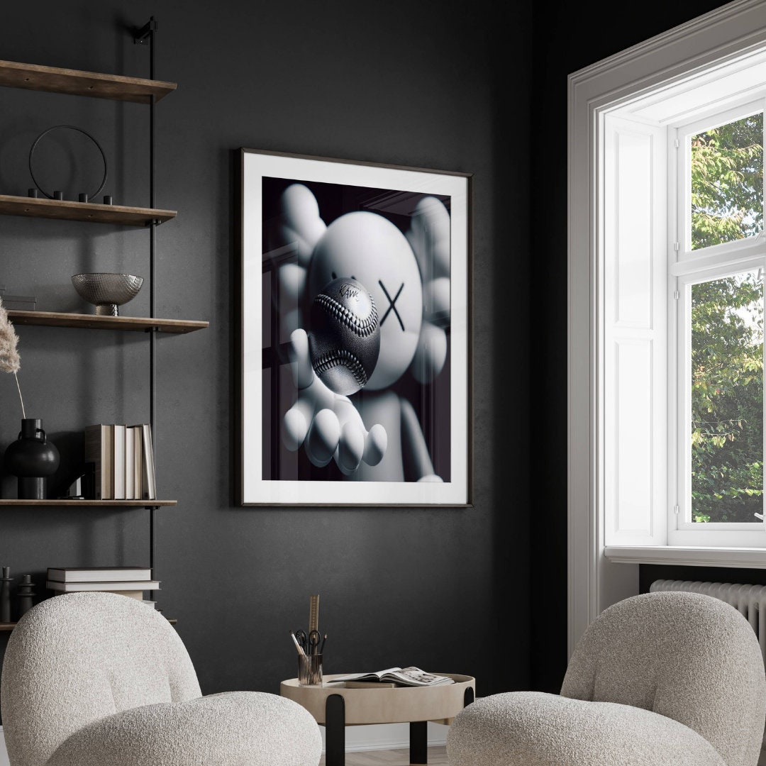 Kaws Poster Graffiti Kaws Poster Hypebeast Figure Hypebeast Decor Kaws ...