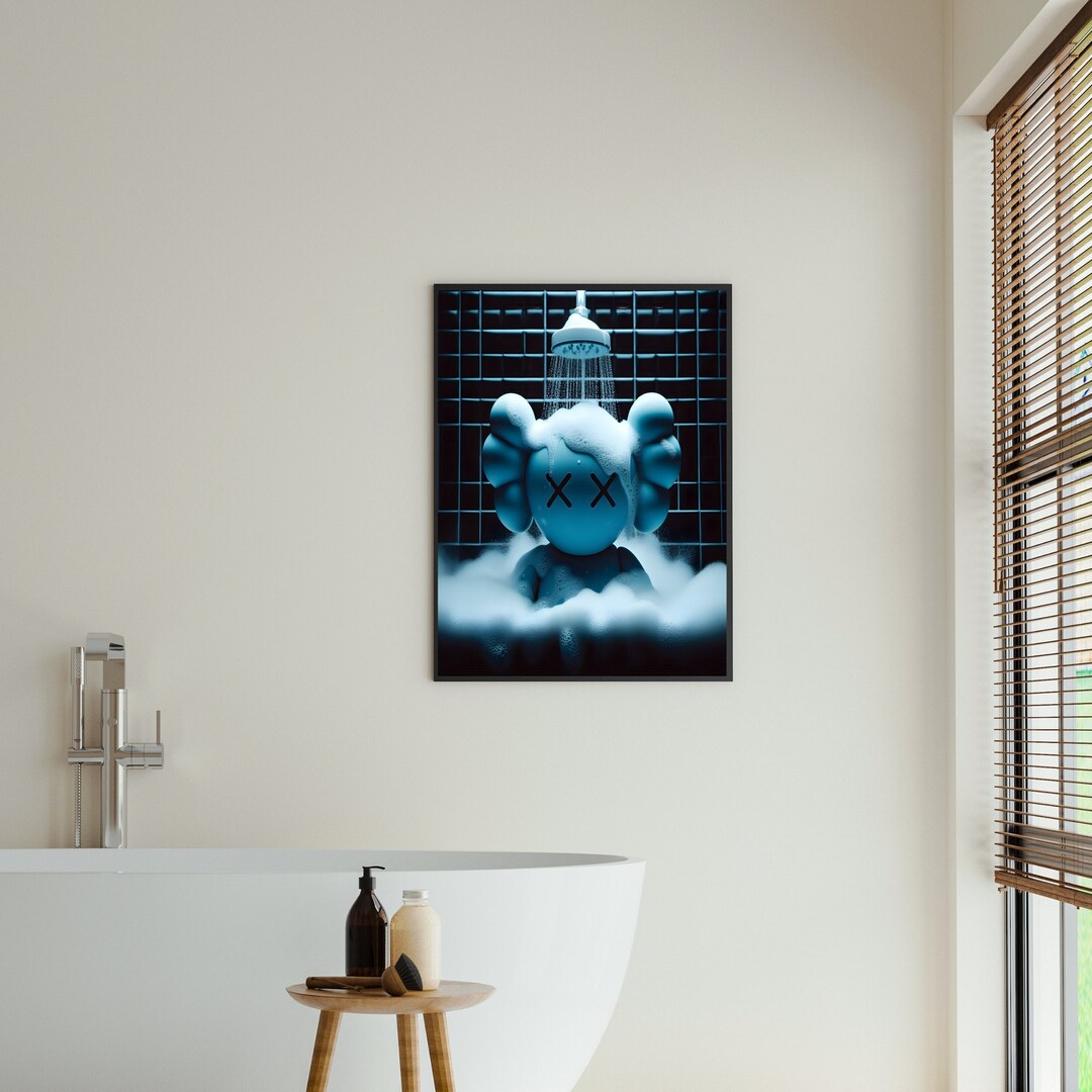 Funny Bathroom Poster Hypebeast Kaws Decoration Hypebeast Classy ...