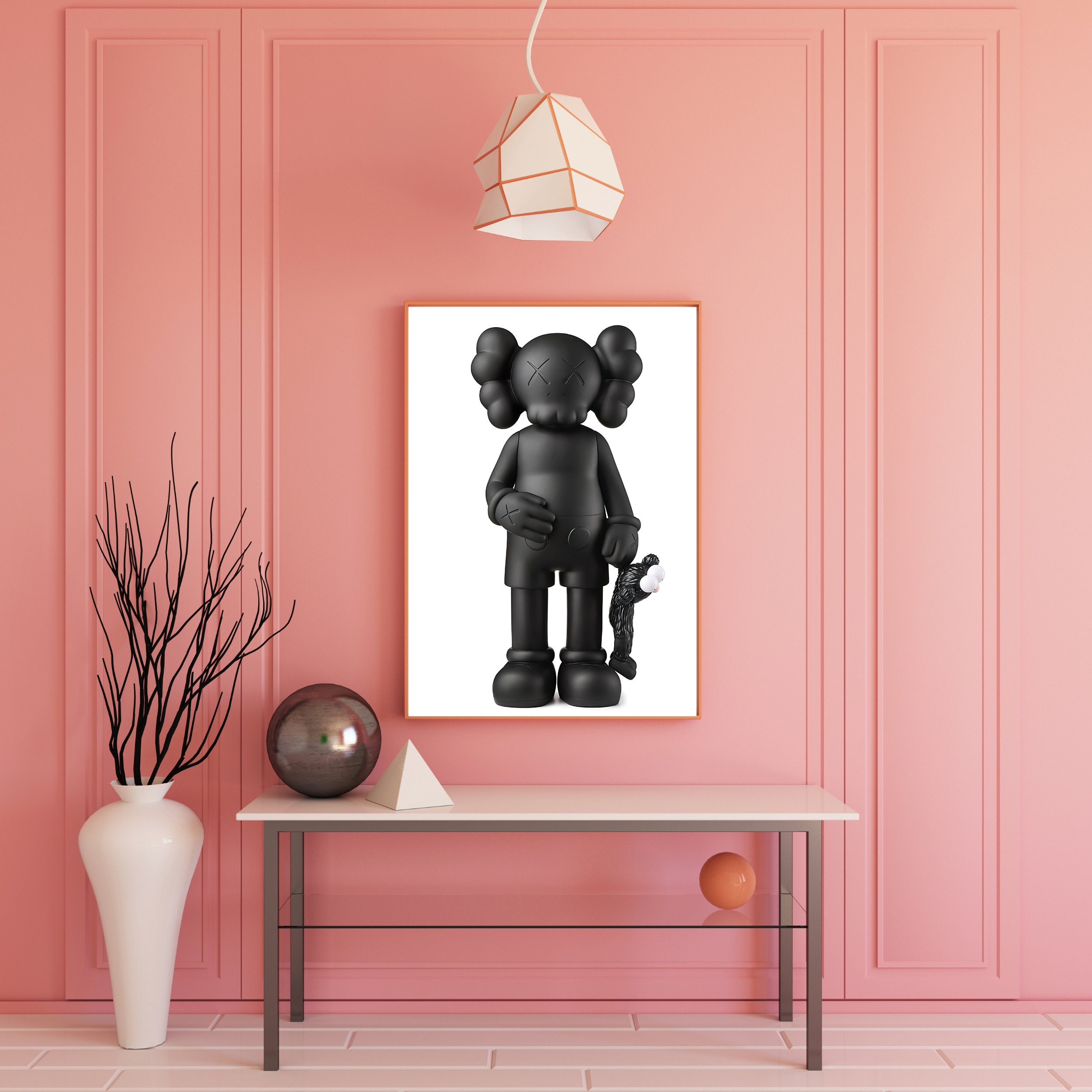 Decorative Hypebeast Art, Kaws Poster Set of 3, Hypebeast Kaws Figure ...