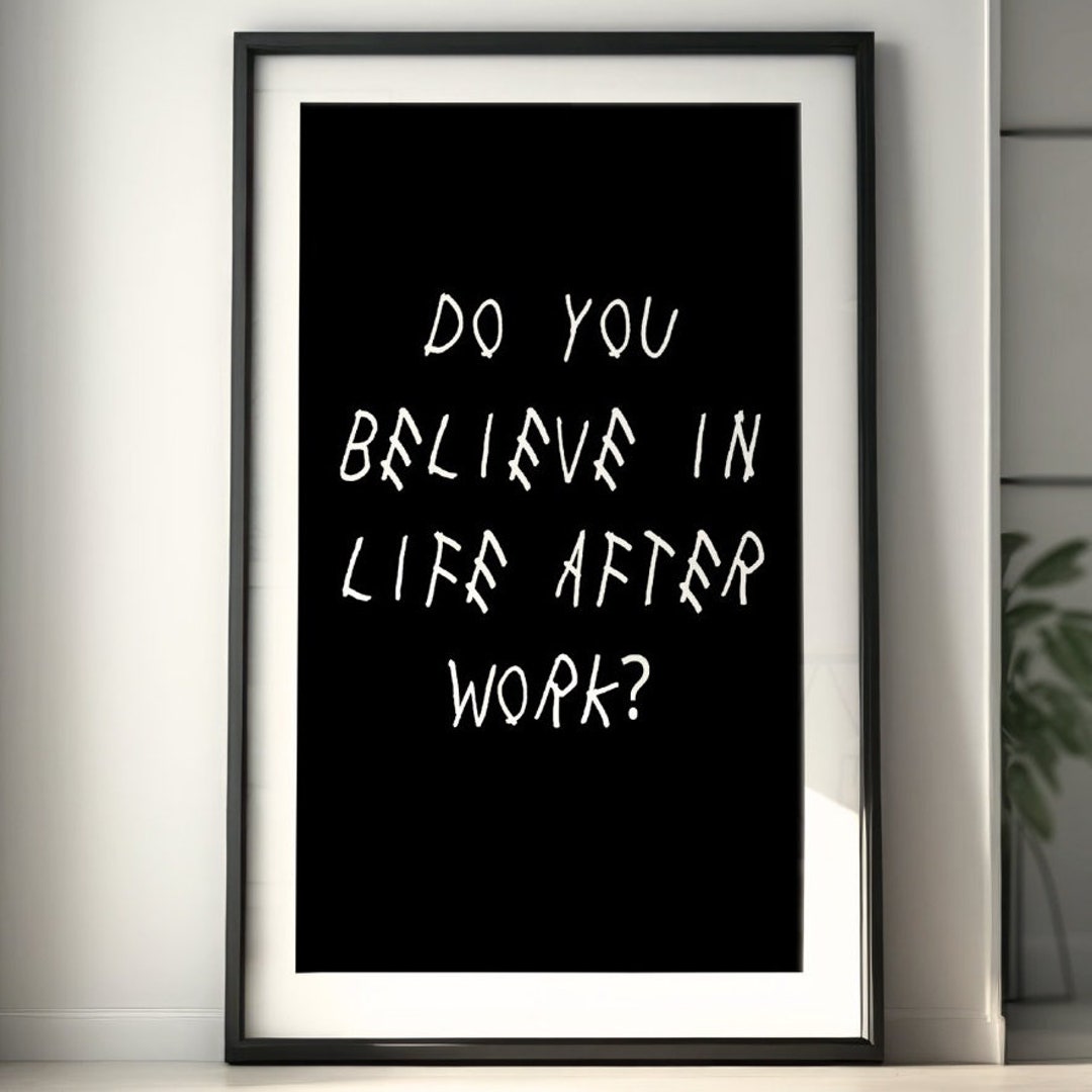 Life Quote Poster Minimalist Trendy Wall Art Inspirational Quote ...