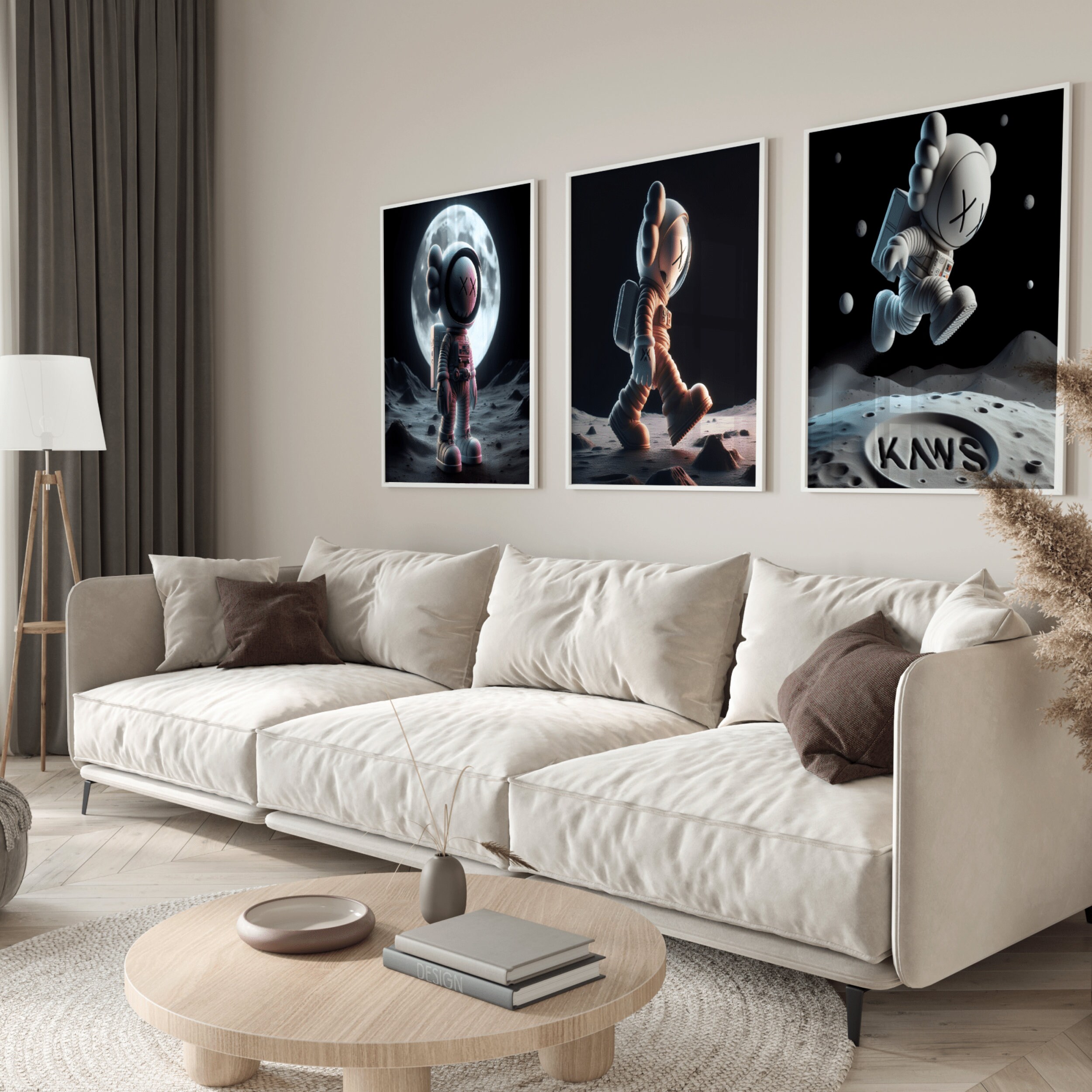 Kaws Poster Set of 3 Printable KAWS Graffiti Poster Kaws Hypebeast ...