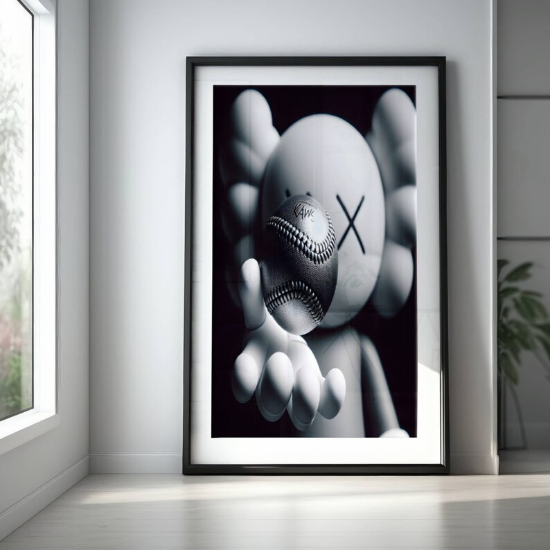 Kaws Poster Graffiti Kaws Poster Hypebeast Figure Hypebeast Decor Kaws ...