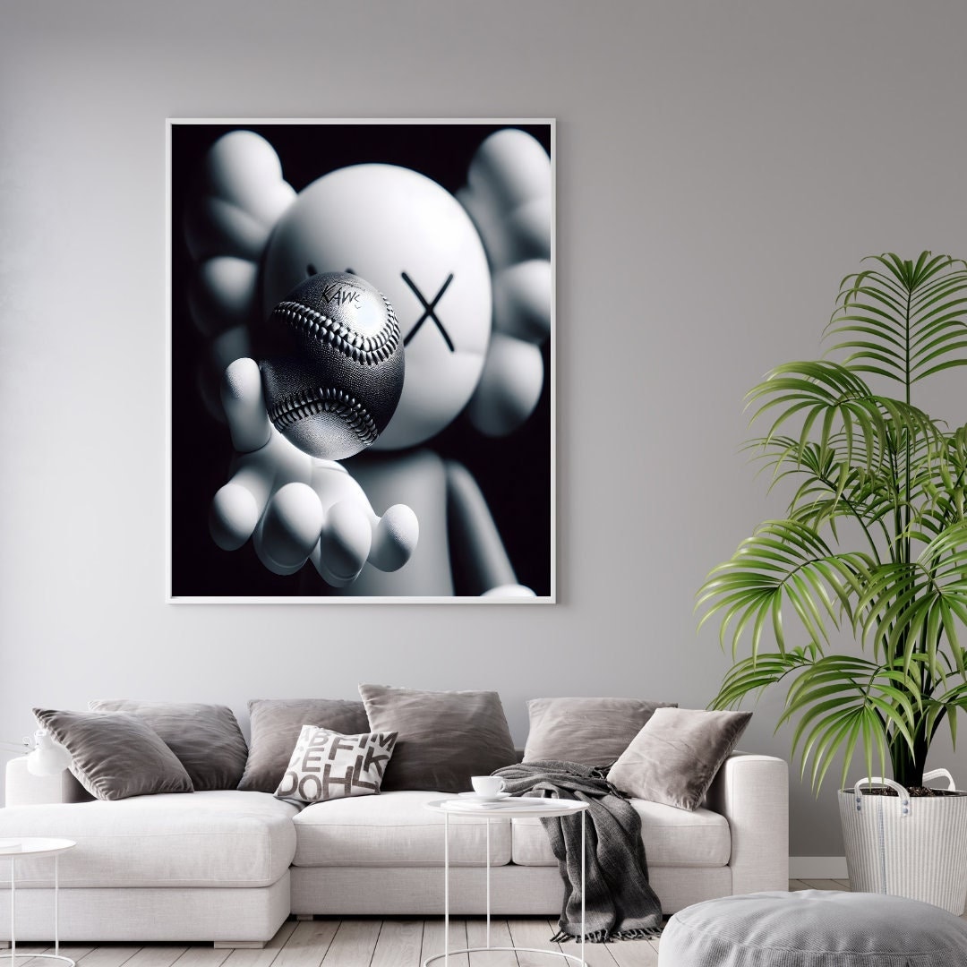 Kaws Poster Graffiti Kaws Poster Hypebeast Figure Hypebeast Decor Kaws ...