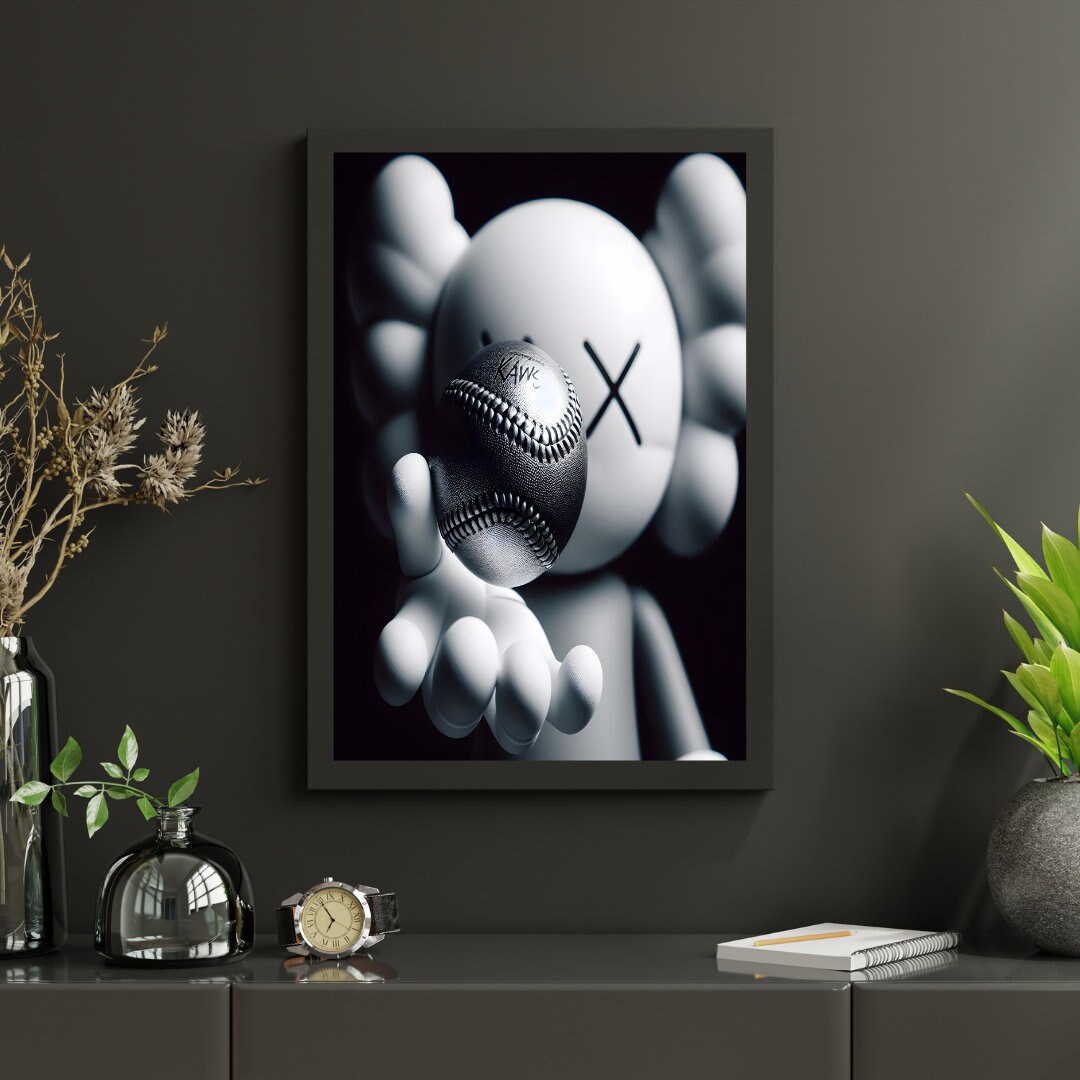 Kaws Poster Graffiti Kaws Poster Hypebeast Figure Hypebeast Decor Kaws ...