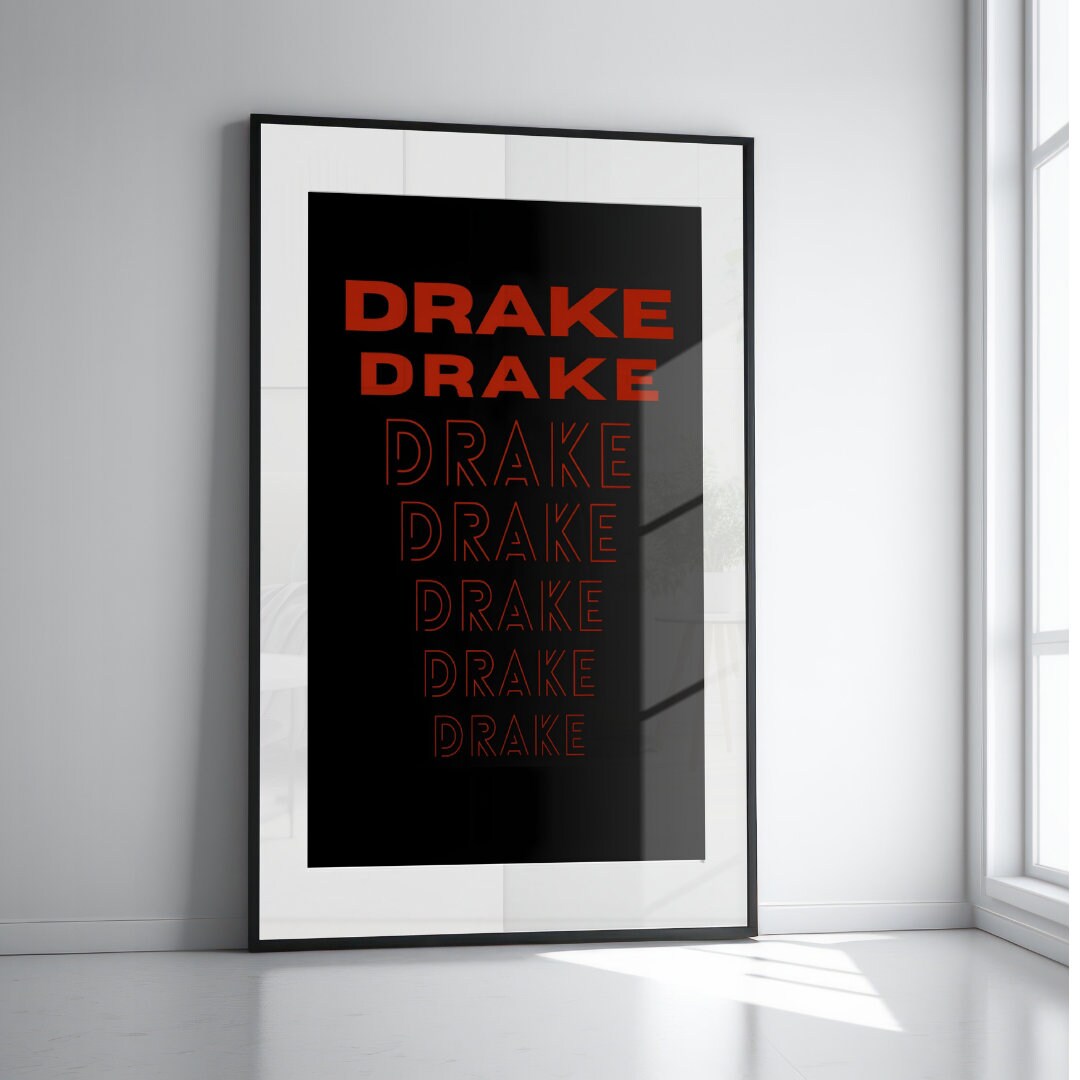 Drake Poster Digital Download Decorative Hypebeast Poster Drake ...