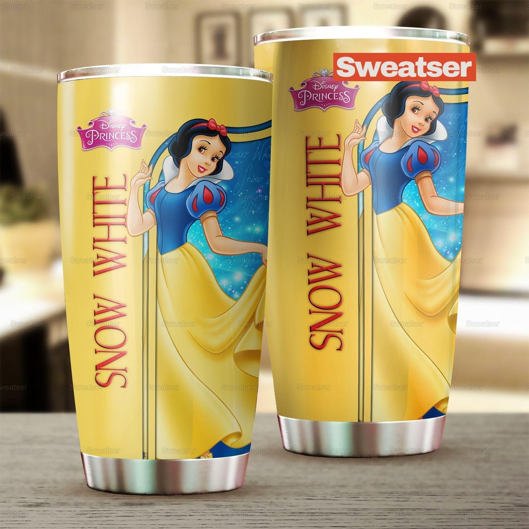 Snow White Princess Tumbler, Custom Disney Princess Tumbler, Stainless ...