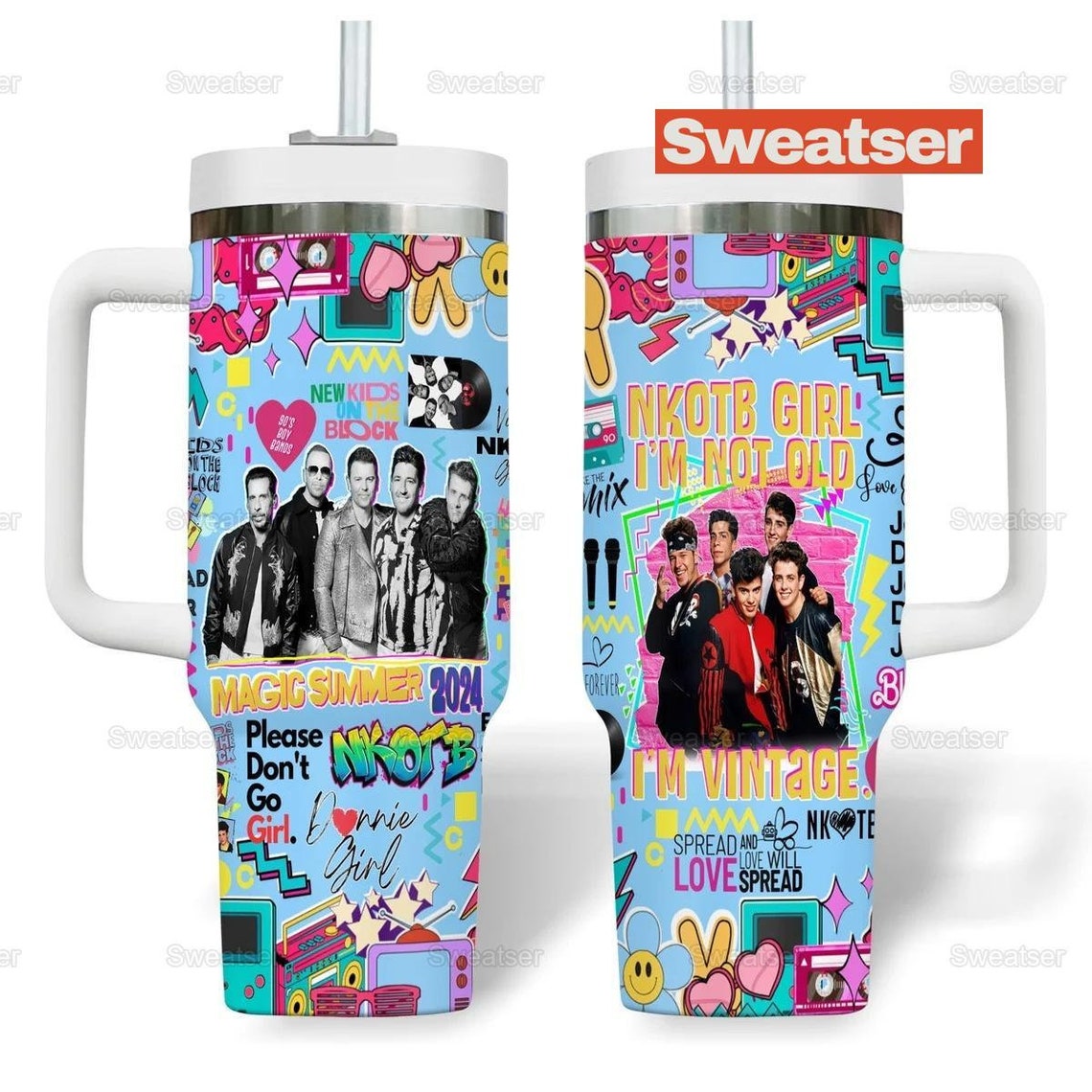 New Kids on the Block Limited Edition Tumbler, NKOTB 40oz Tumbler ...