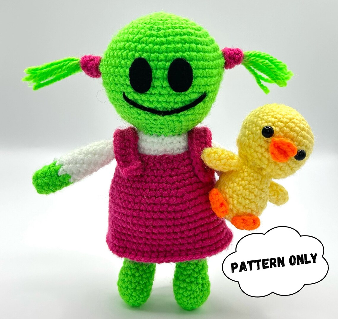 Mona From Nanalan Crochet Digital PATTERN PDF, Amigurumi Doll Plushie ...