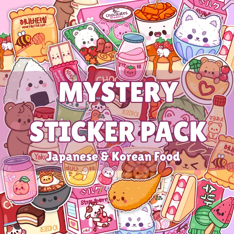 Asian Food Stickers Bundle - Etsy UK
