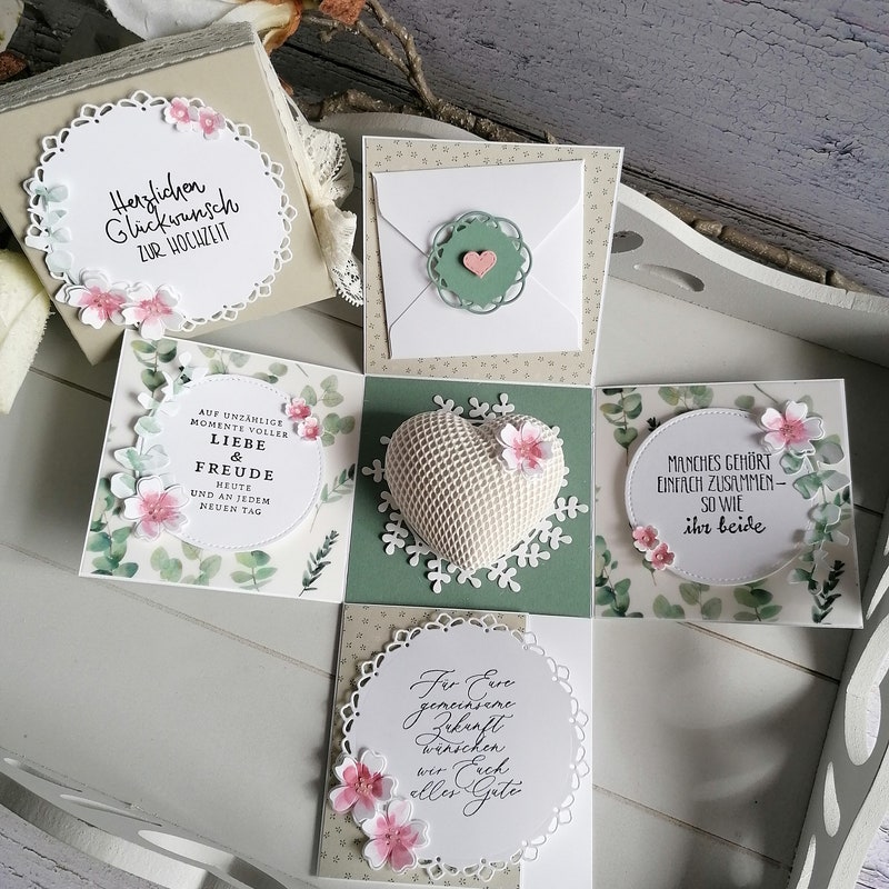 Explosionsbox hochzeit - Etsy.de